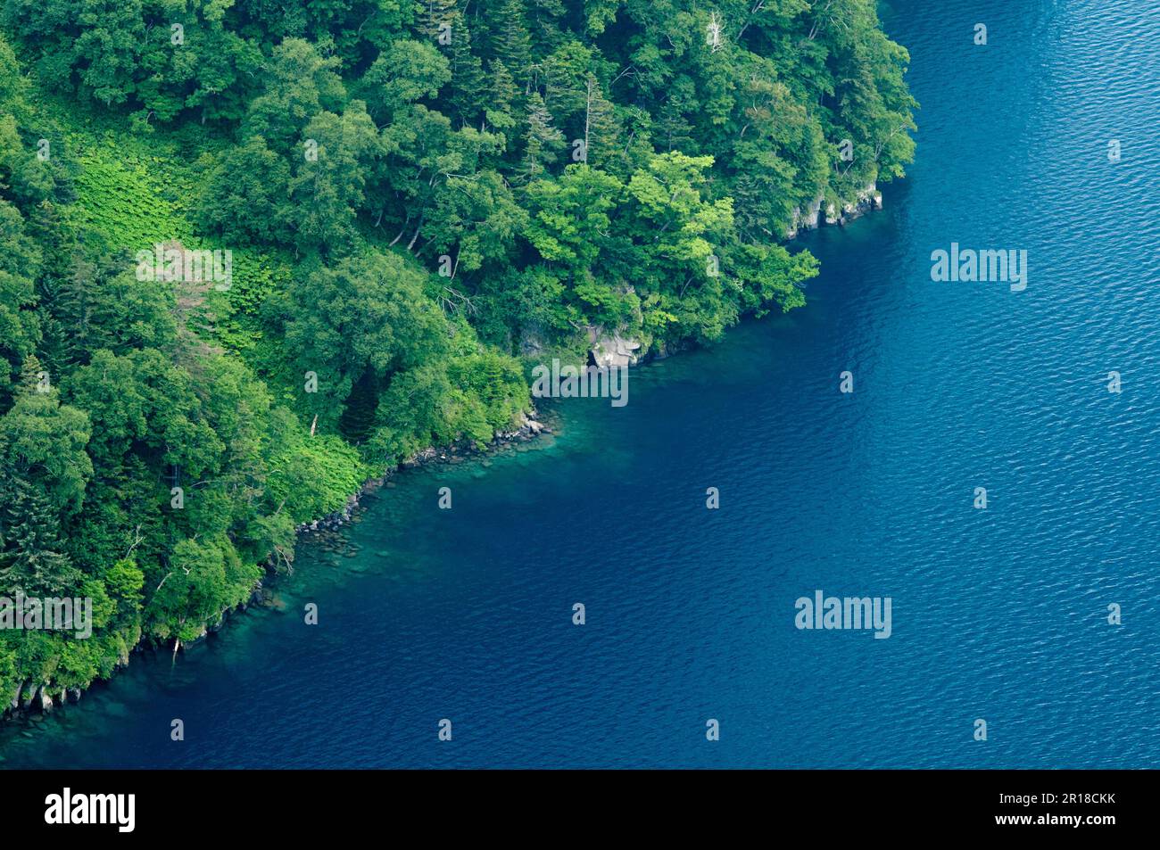 Lakeshore of Lake Mashu Stock Photo - Alamy