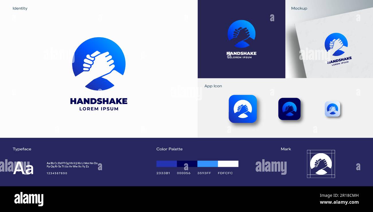 Abstract Handshake Logo