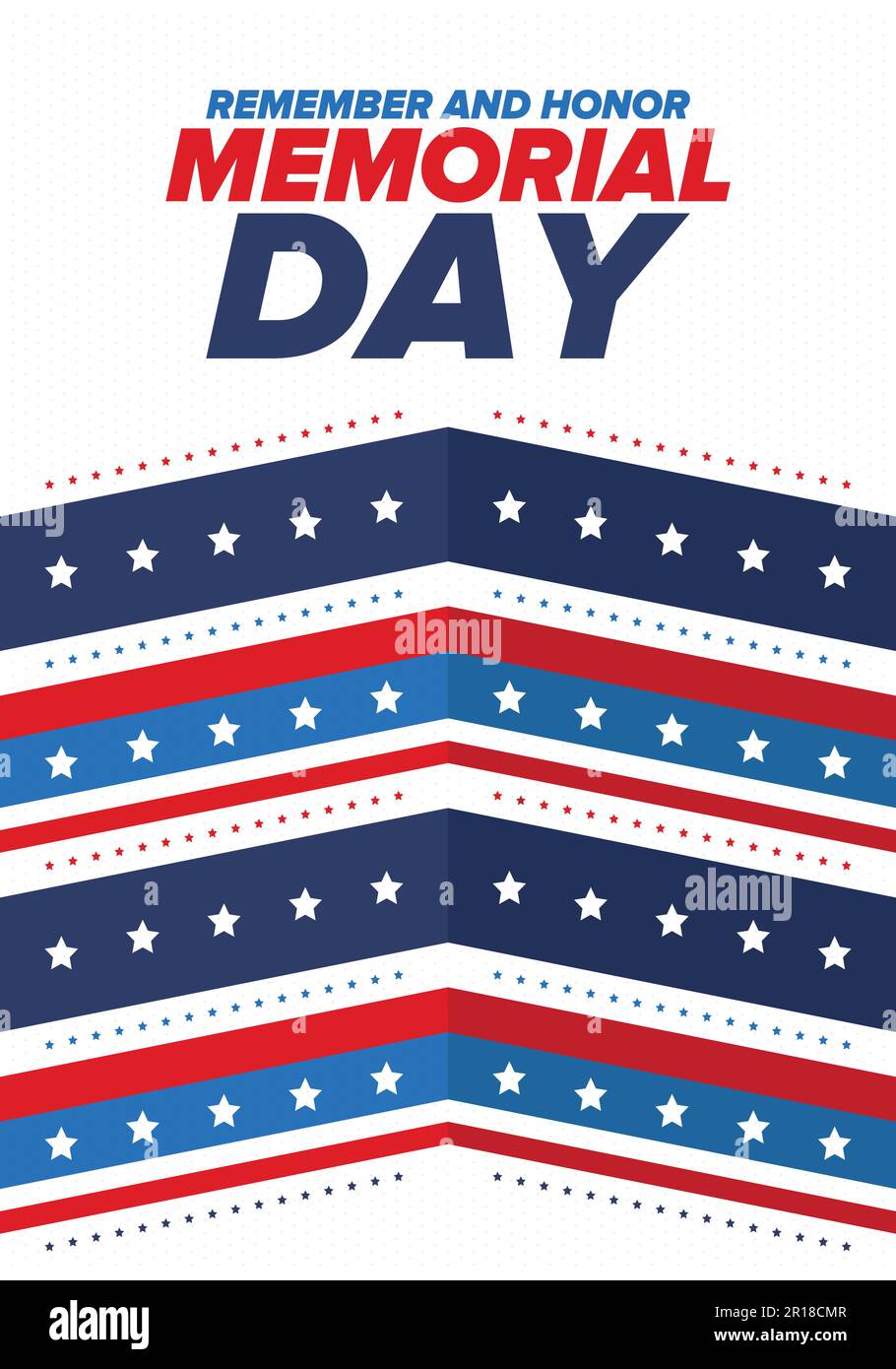 Memorial Day in United States. Remember and Honor. Federal holiday for ...