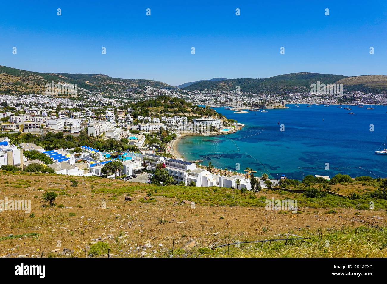 Sunny weather at Bodrum, holiday destination, Turkey, Aegean Sea Stock ...