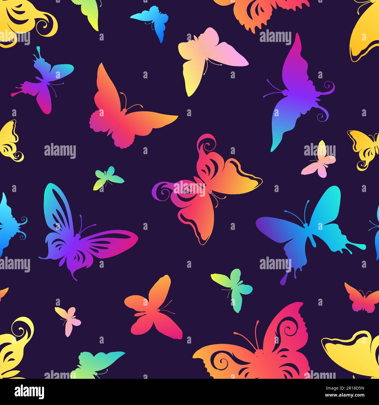 Rainbow butterflies hi-res stock photography and images - Alamy