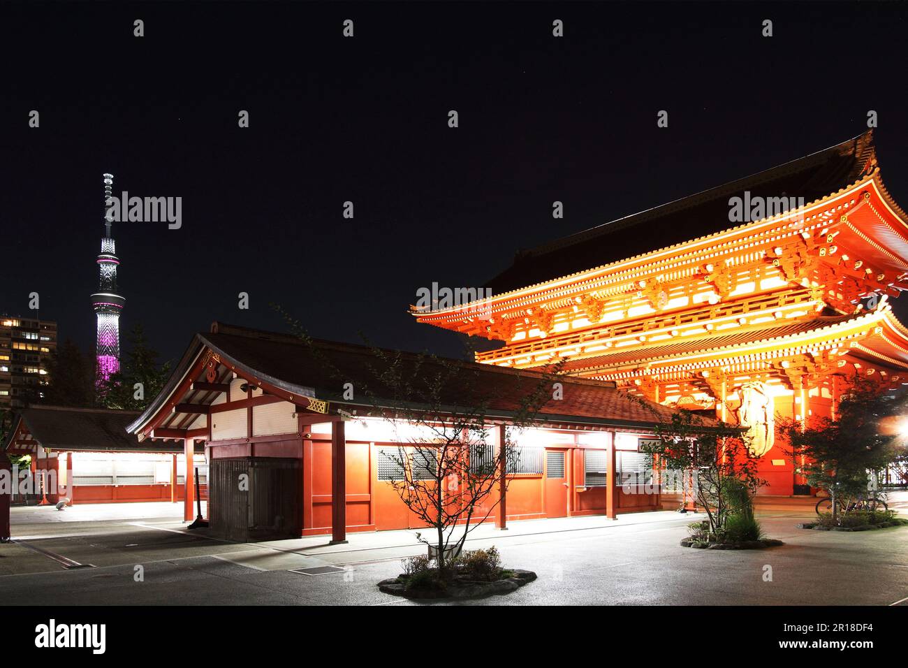 Sensoji temple and the sky tree tower hi-res stock photography and ...