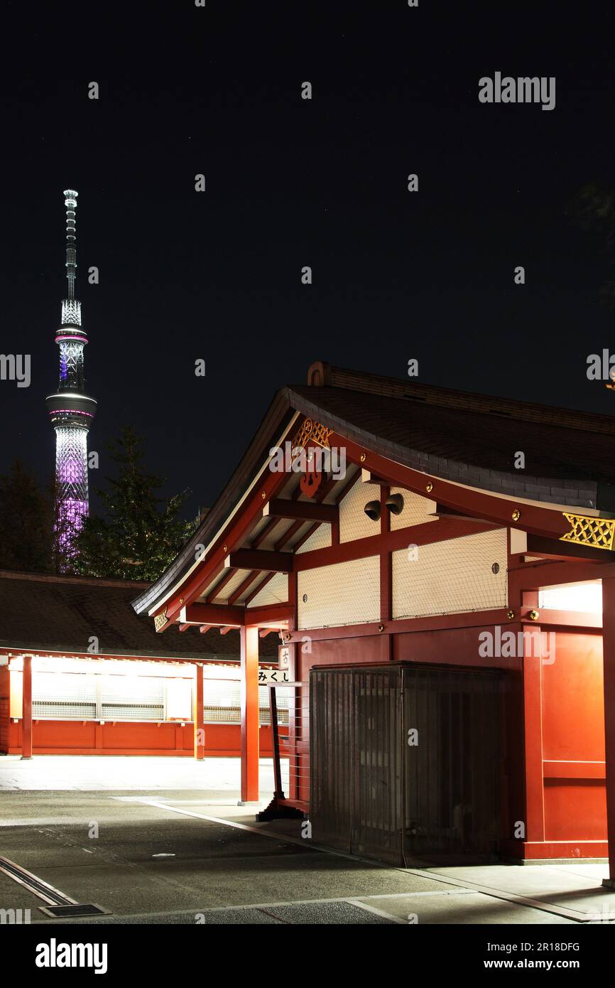 Sky Tree and Sensoji Temple Stock Photo - Alamy