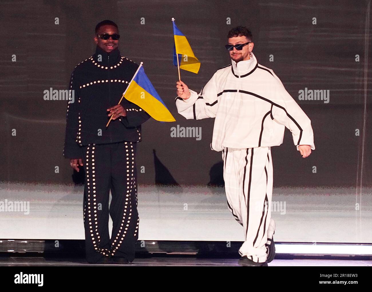 Ukraine entrant TVORCHI during the dress rehearsal for the Eurovision ...