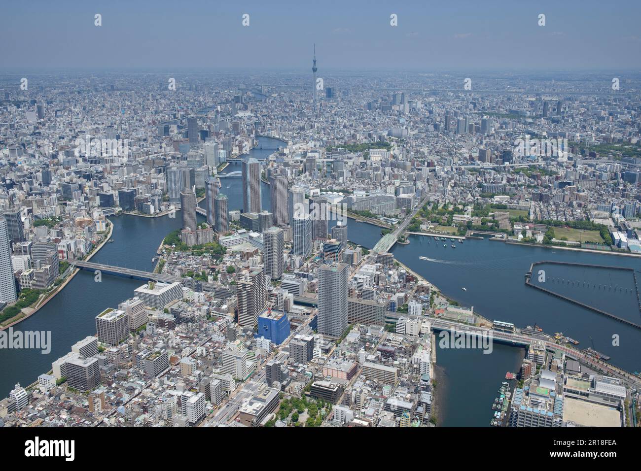 Tsukishima aerial hi-res stock photography and images - Alamy