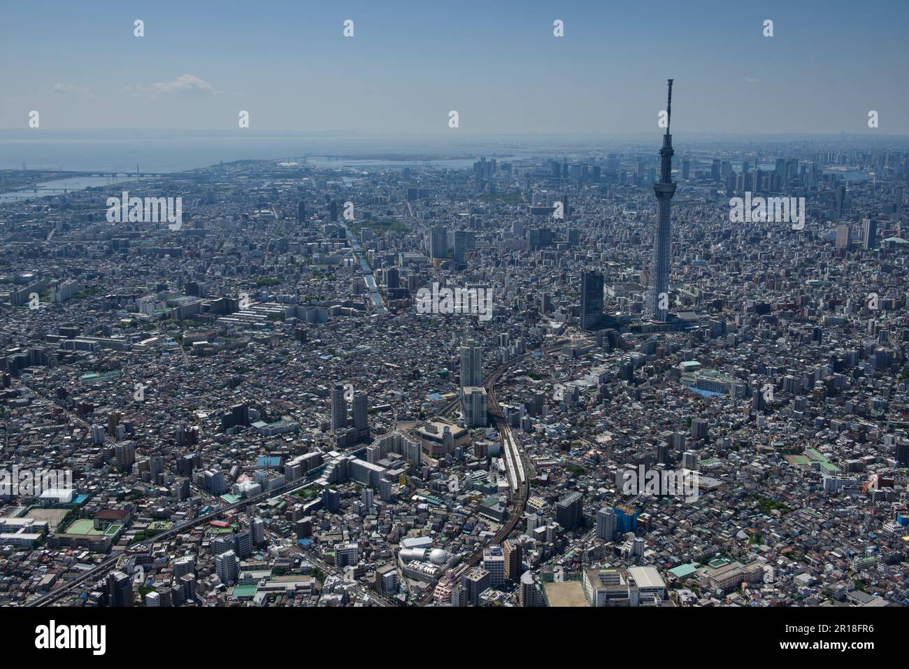 Hikifune station, Keisei hikifune station aerial shot view from the ...