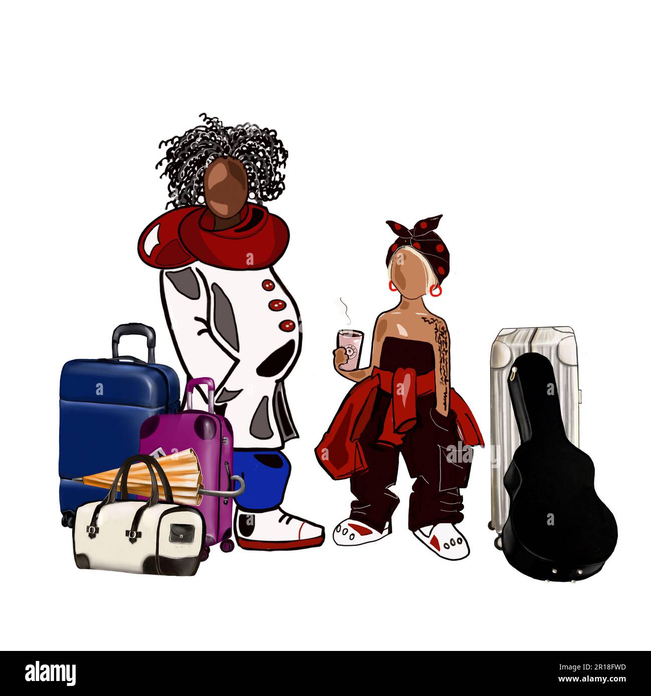 family, set of people, passengers on a white background Stock Photo - Alamy