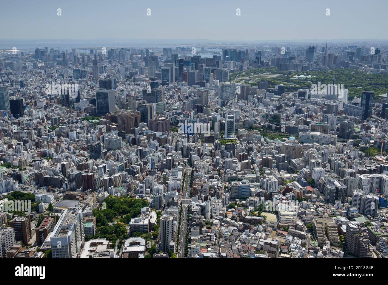 Hongo-Sanchome station aerial shot view from the North side towards ...