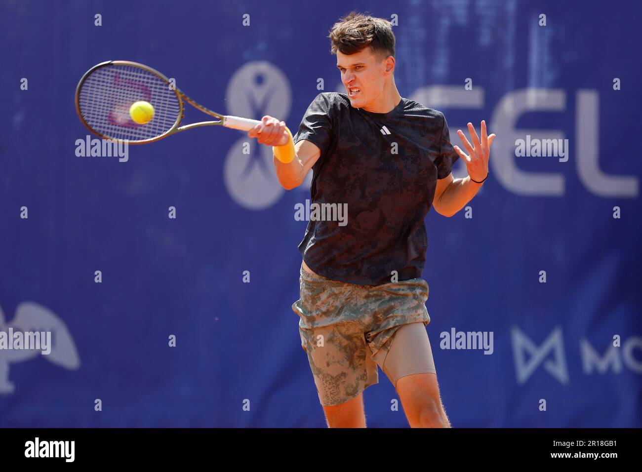 Jakub Mensik of Czech Republic in action during the TK Sparta Prague ...
