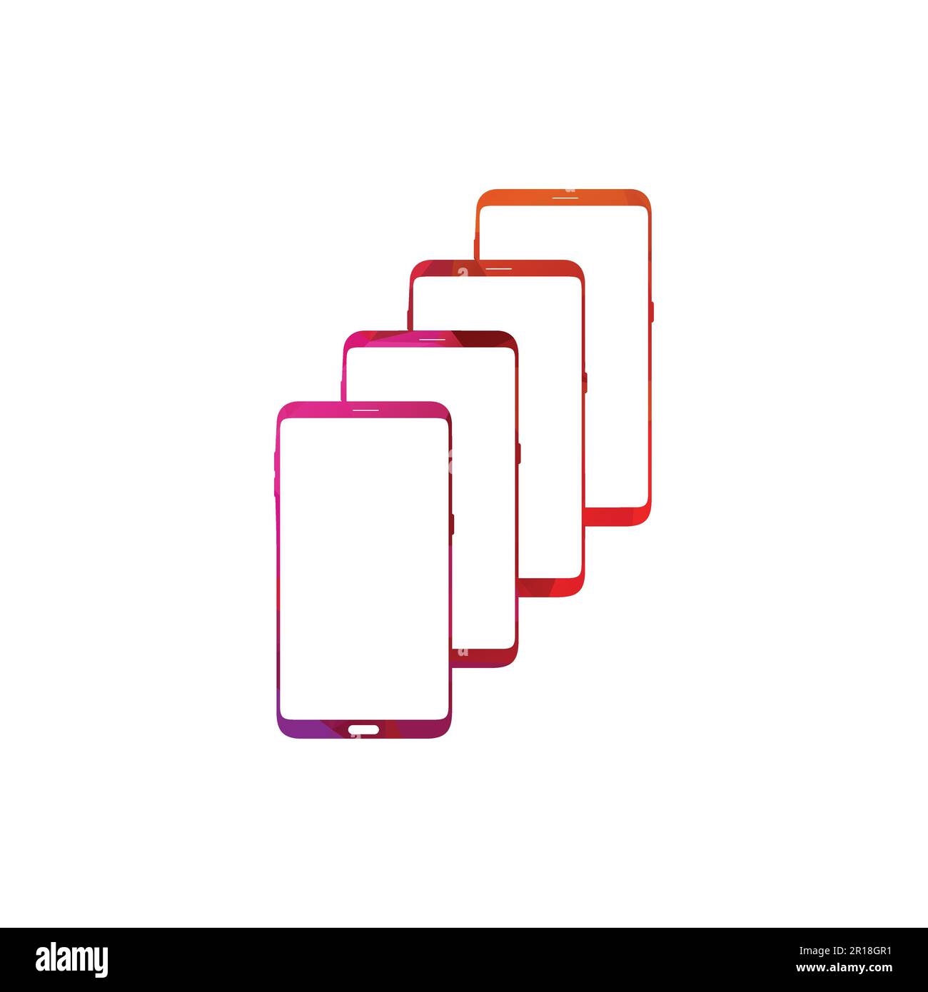 Smart phone logo design. mobile vector illustration Stock Vector Image ...