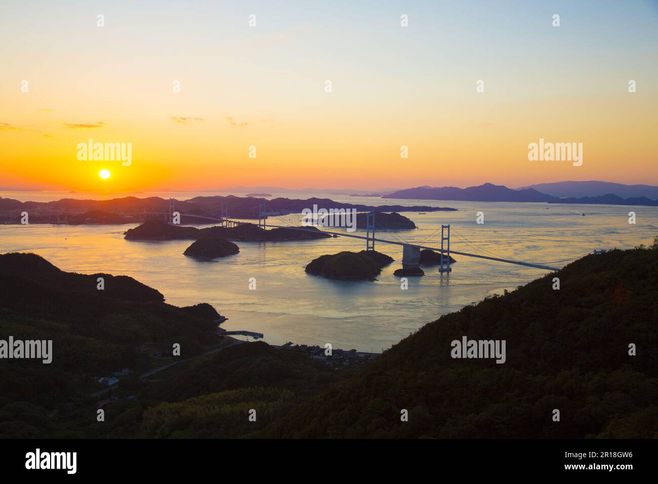 Kurushima Strait Bridge of Shimanami Kaido Stock Photo - Alamy