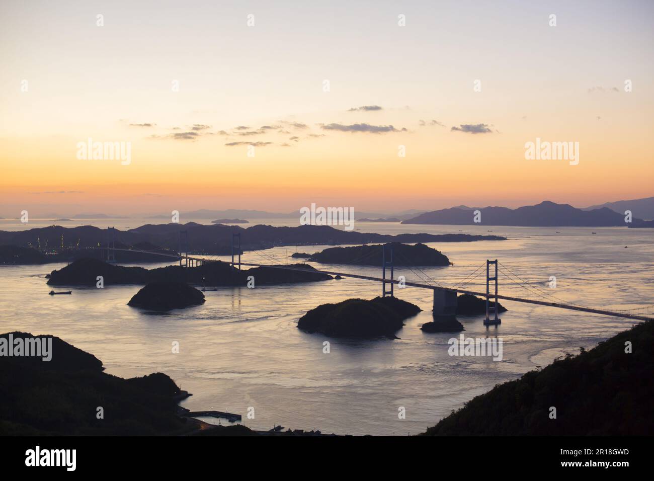 Kurushima Strait Bridge of Shimanami Kaido Stock Photo - Alamy