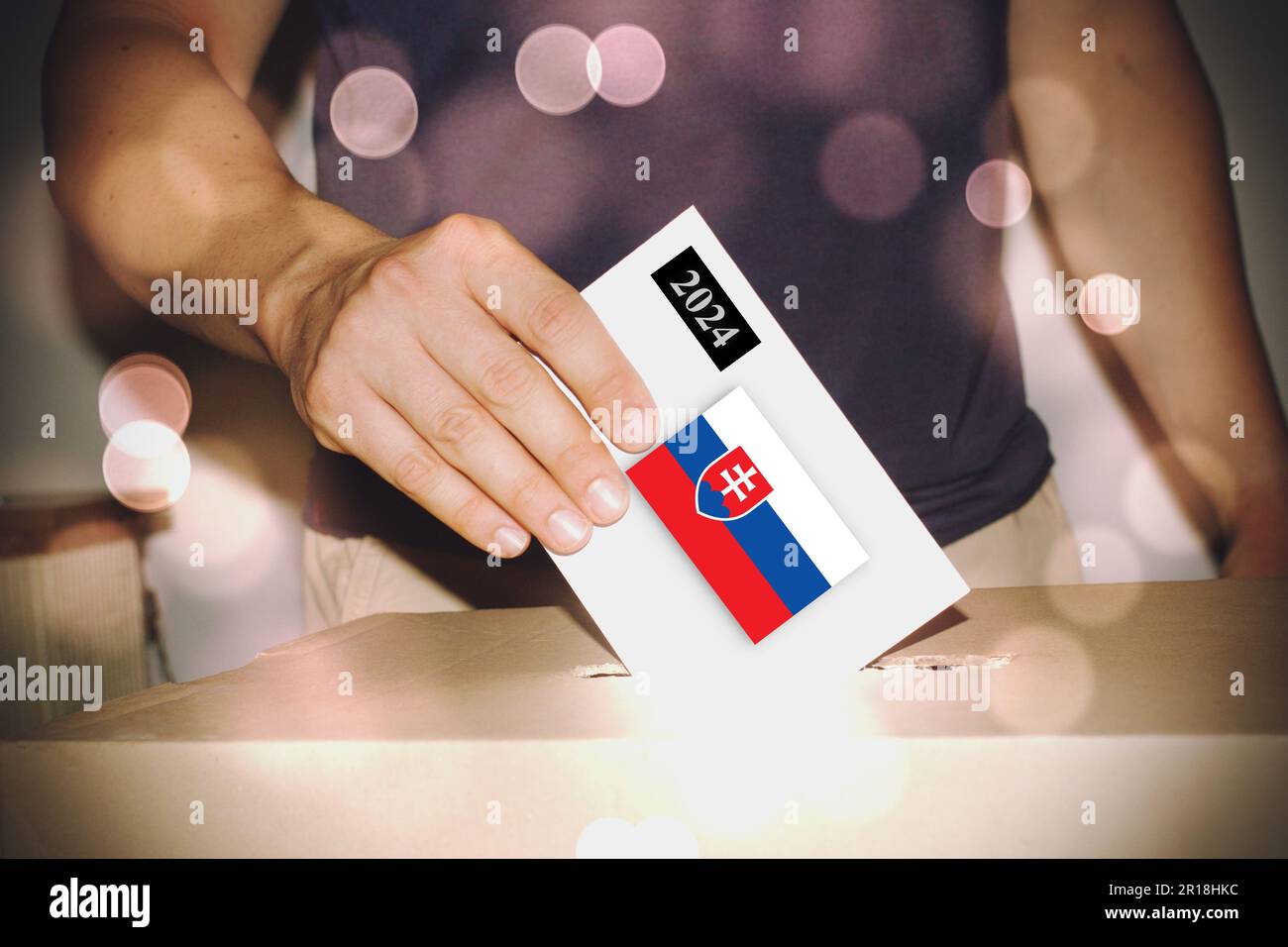 Slovakia parliament flag hi-res stock photography and images - Alamy