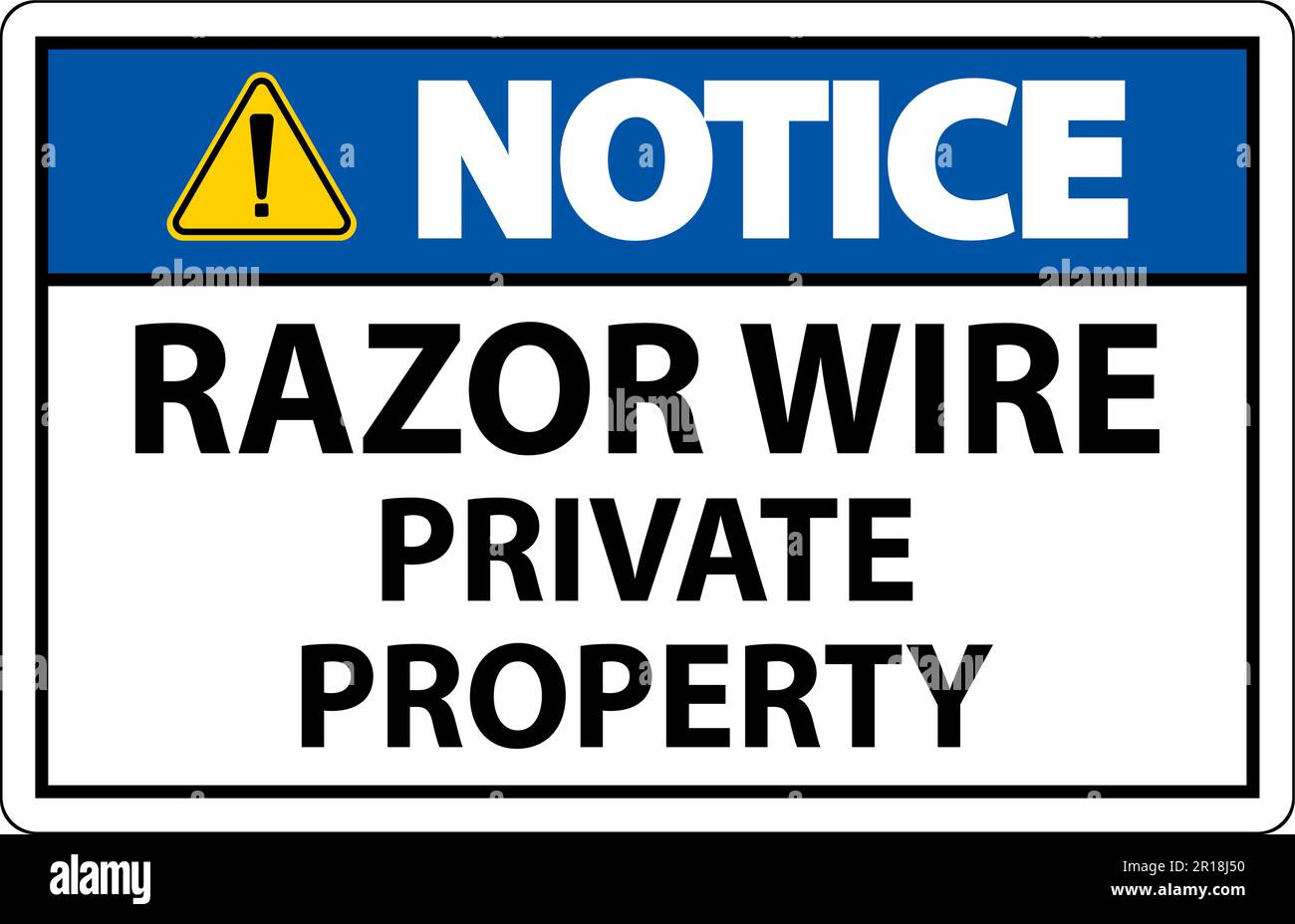 Private notice sign Stock Vector Images - Alamy