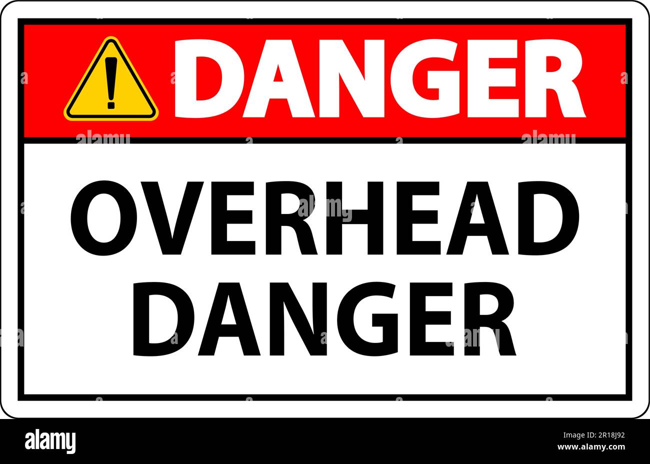 Symbol Danger Sign Overhead Danger Stock Vector Image & Art - Alamy