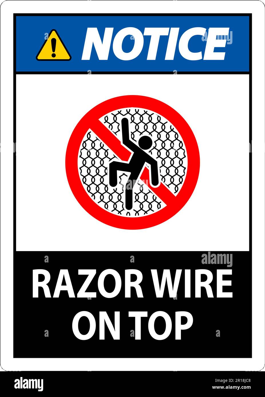 Security razor wire on Stock Vector Images - Alamy