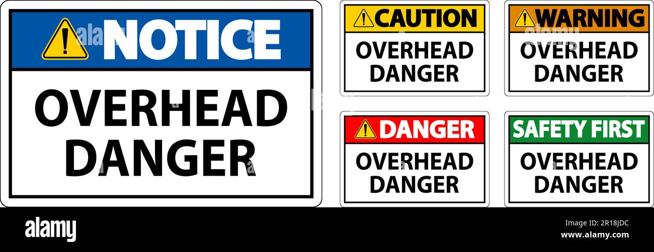 Symbol Danger Sign Overhead Danger Stock Vector Image & Art - Alamy