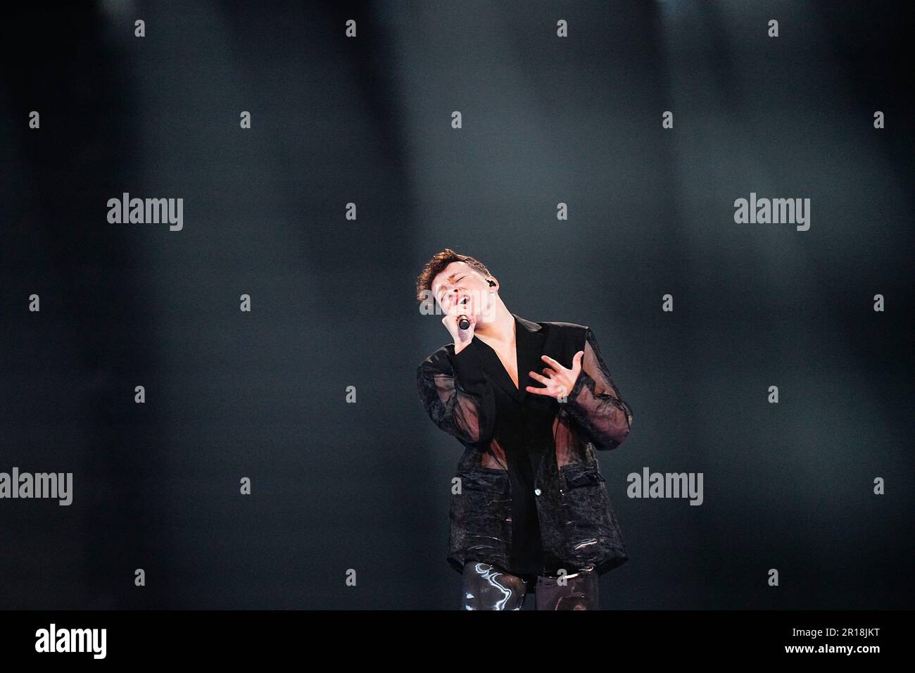 Remo Forrer of Switerland during the dress rehearsal for the Eurovision ...