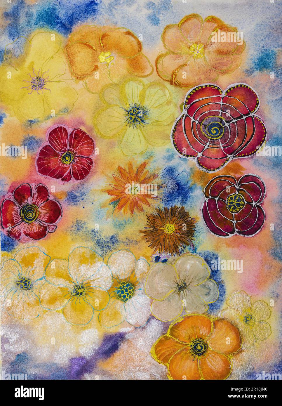 Easy Flower Patterns To Paint