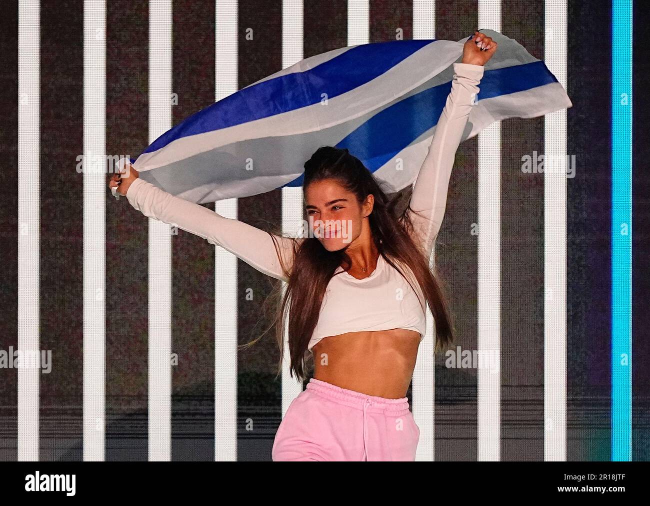 Israel entrant Noa Kirel during the dress rehearsal for the Eurovision ...
