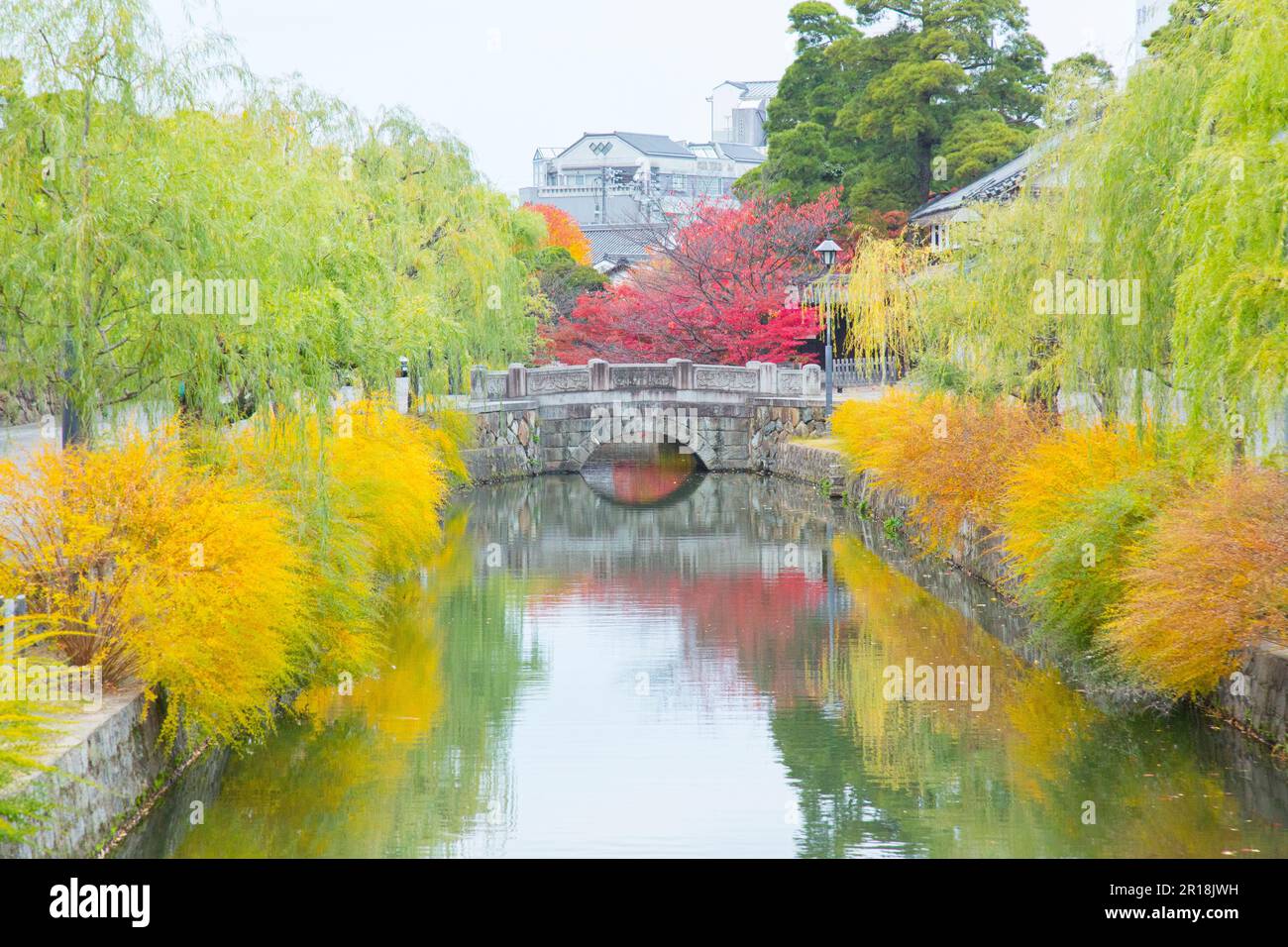 rows of house in Kurashiki aesthetic area Stock Photo - Alamy