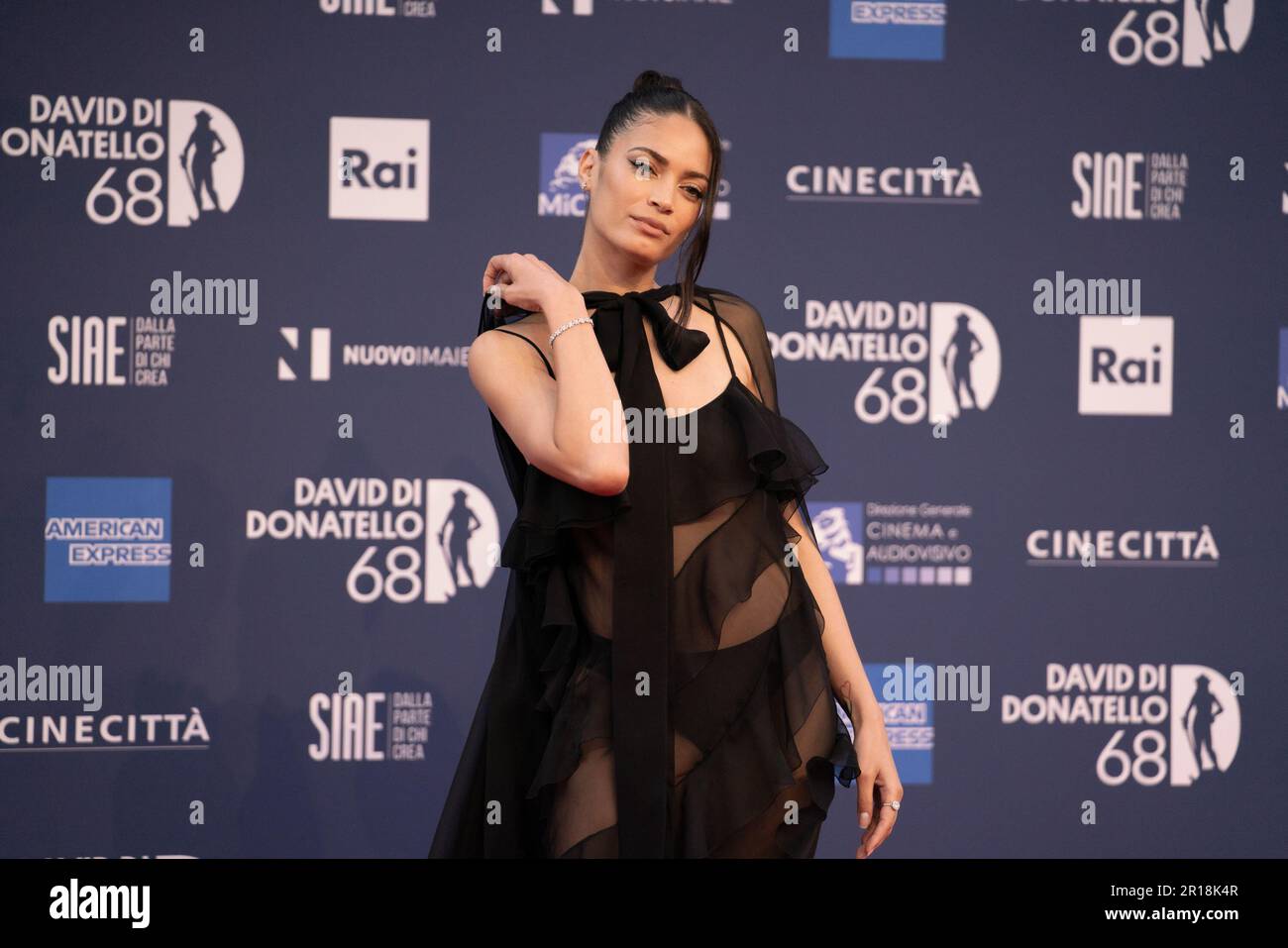 Rome, Italy. 10th May, 2023. Elodie attends the 68th David Di Donatello ...