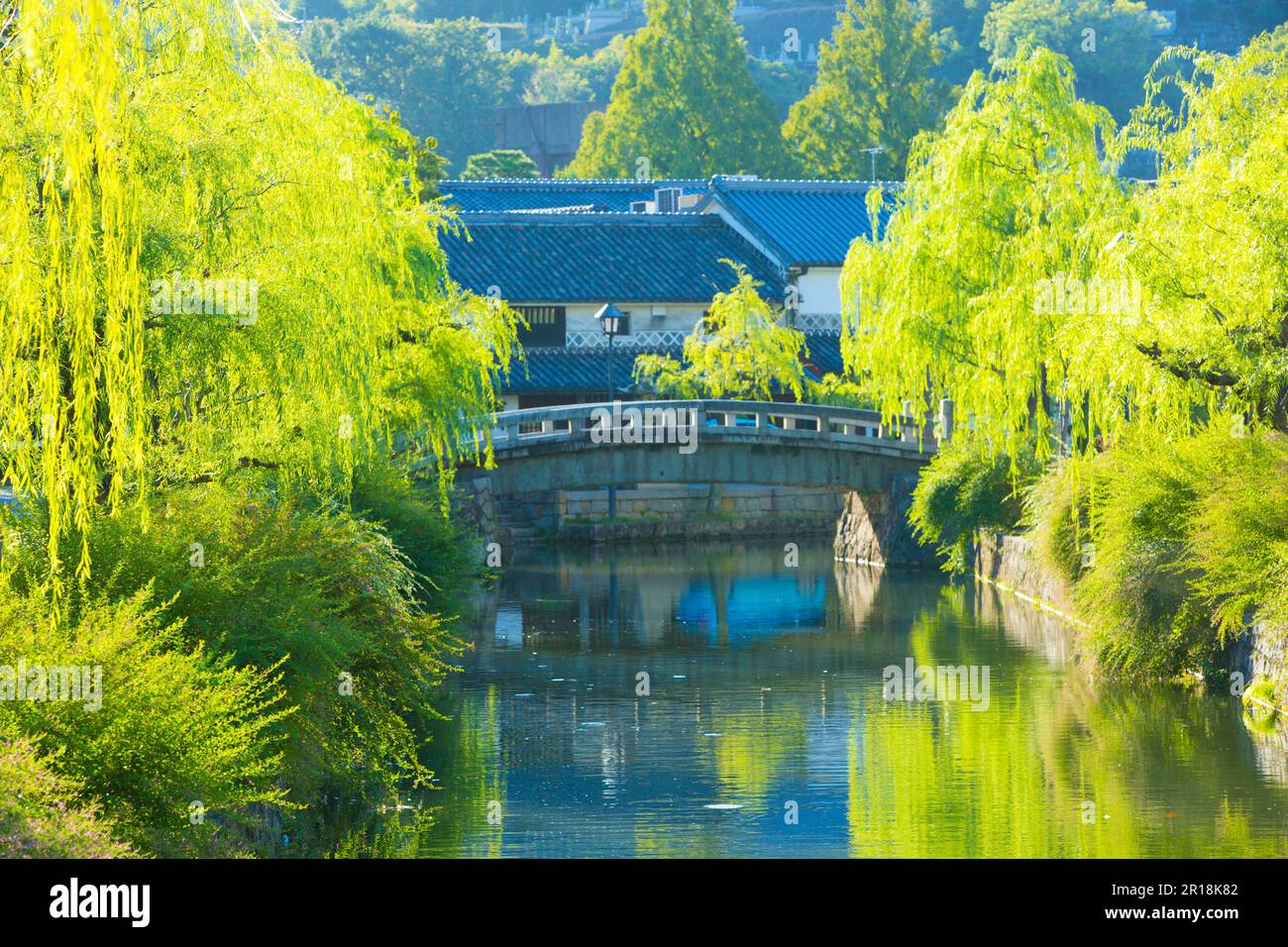 rows of house in Kurashiki aesthetic area Stock Photo - Alamy