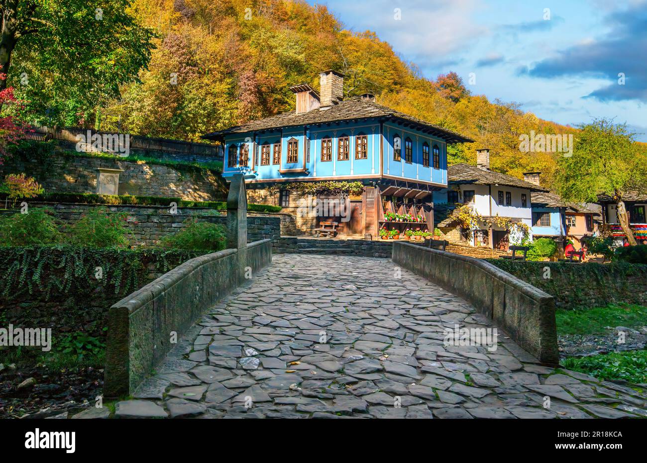 Old traditional Bulgarian house in Architectural Ethnographic Complex ...