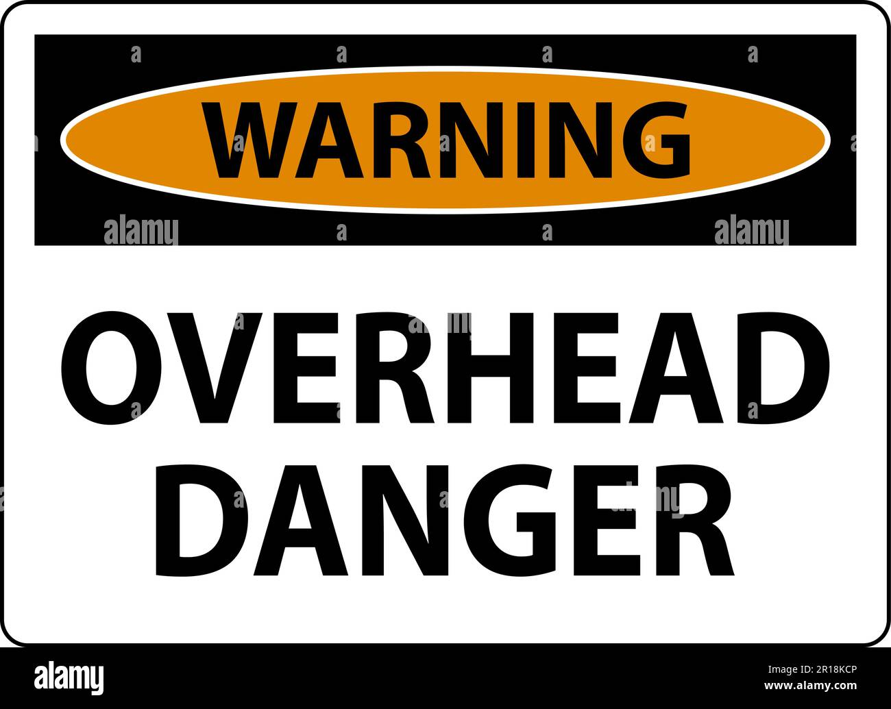 Symbol Warning Sign Overhead Danger Stock Vector Image & Art - Alamy