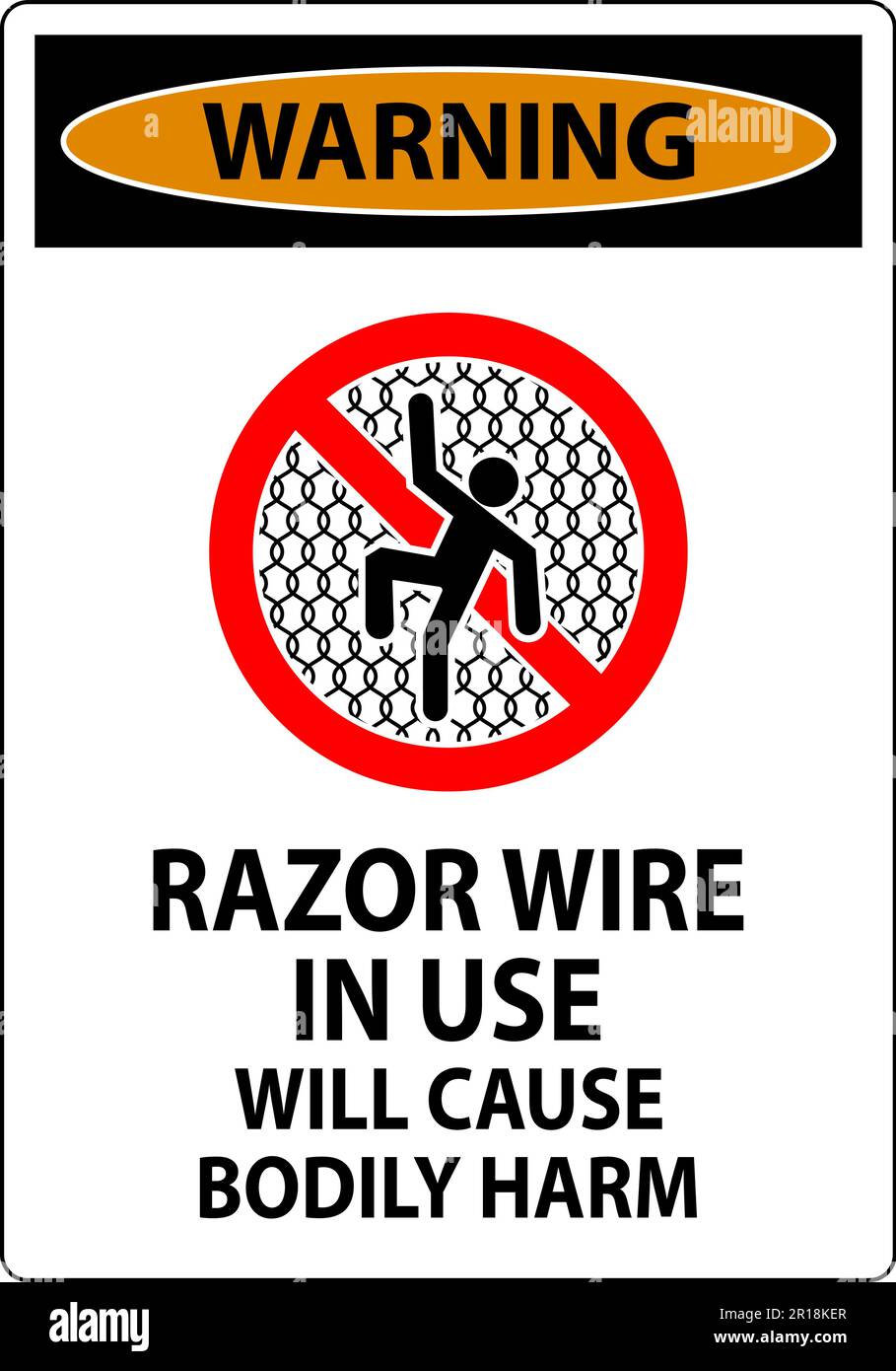 Warning sign military camp Stock Vector Images - Alamy
