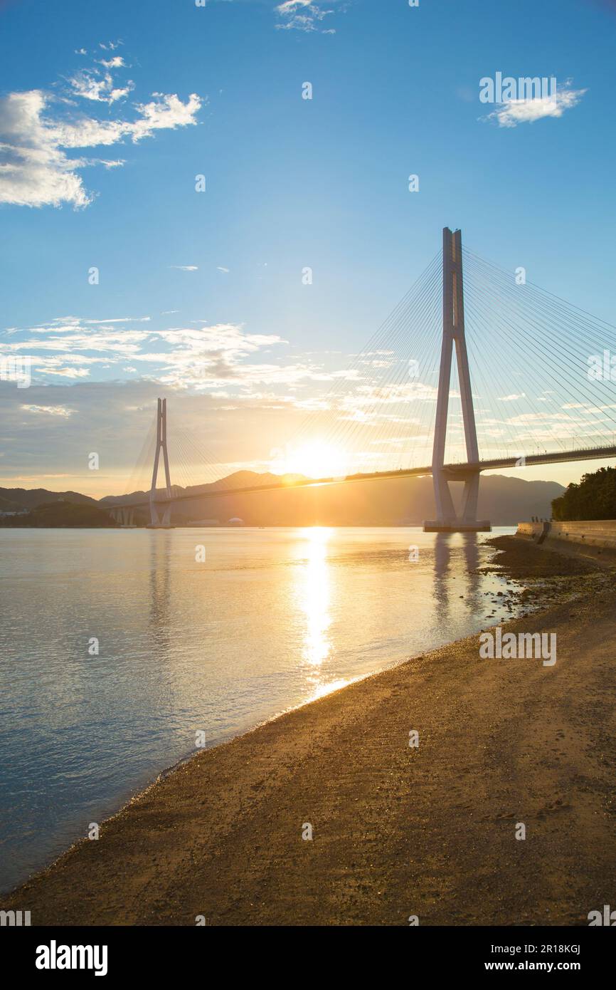 Shimanami Kaido Tatara Bridge Stock Photo - Alamy
