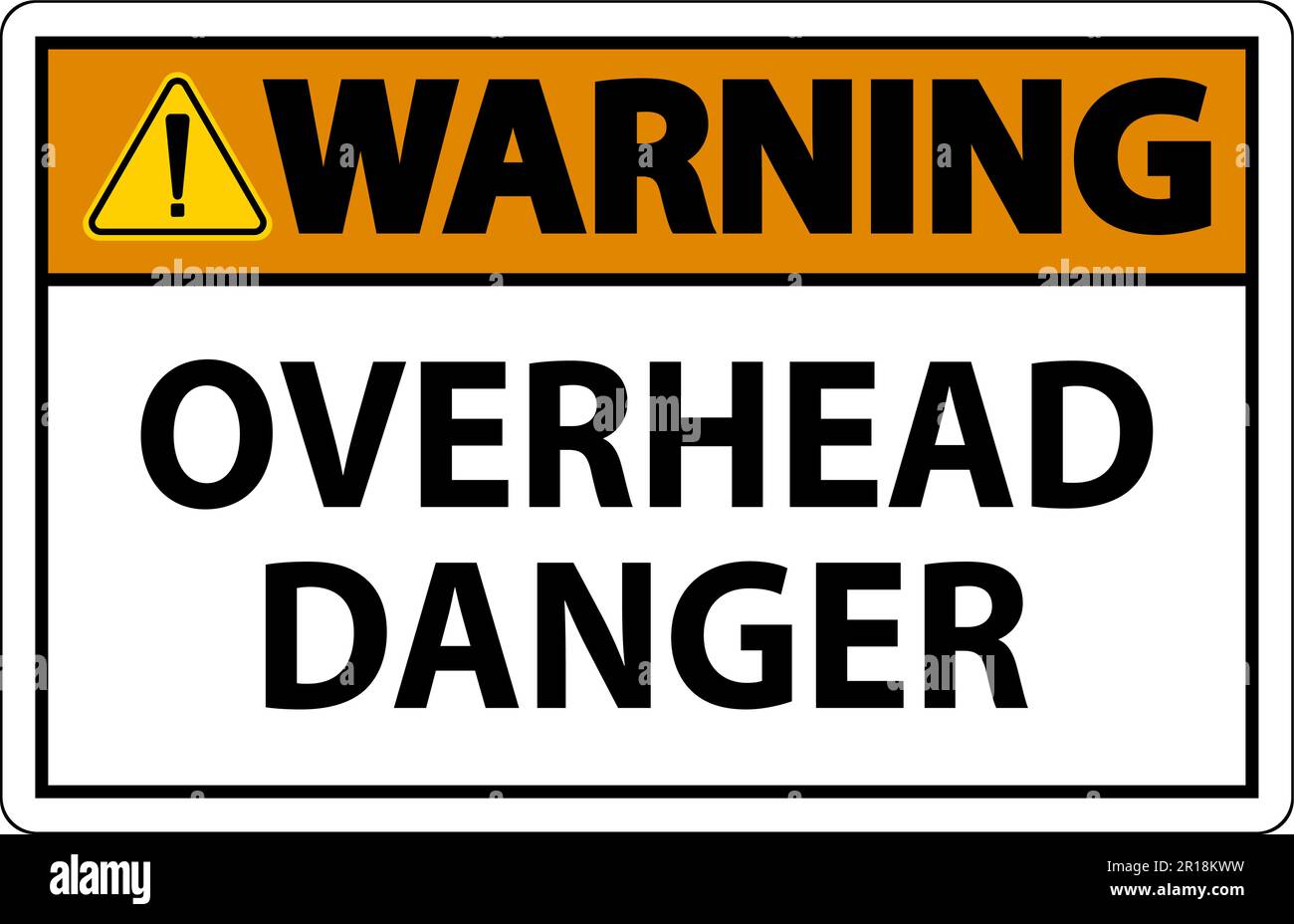 Symbol Warning Sign Overhead Danger Stock Vector Image & Art - Alamy