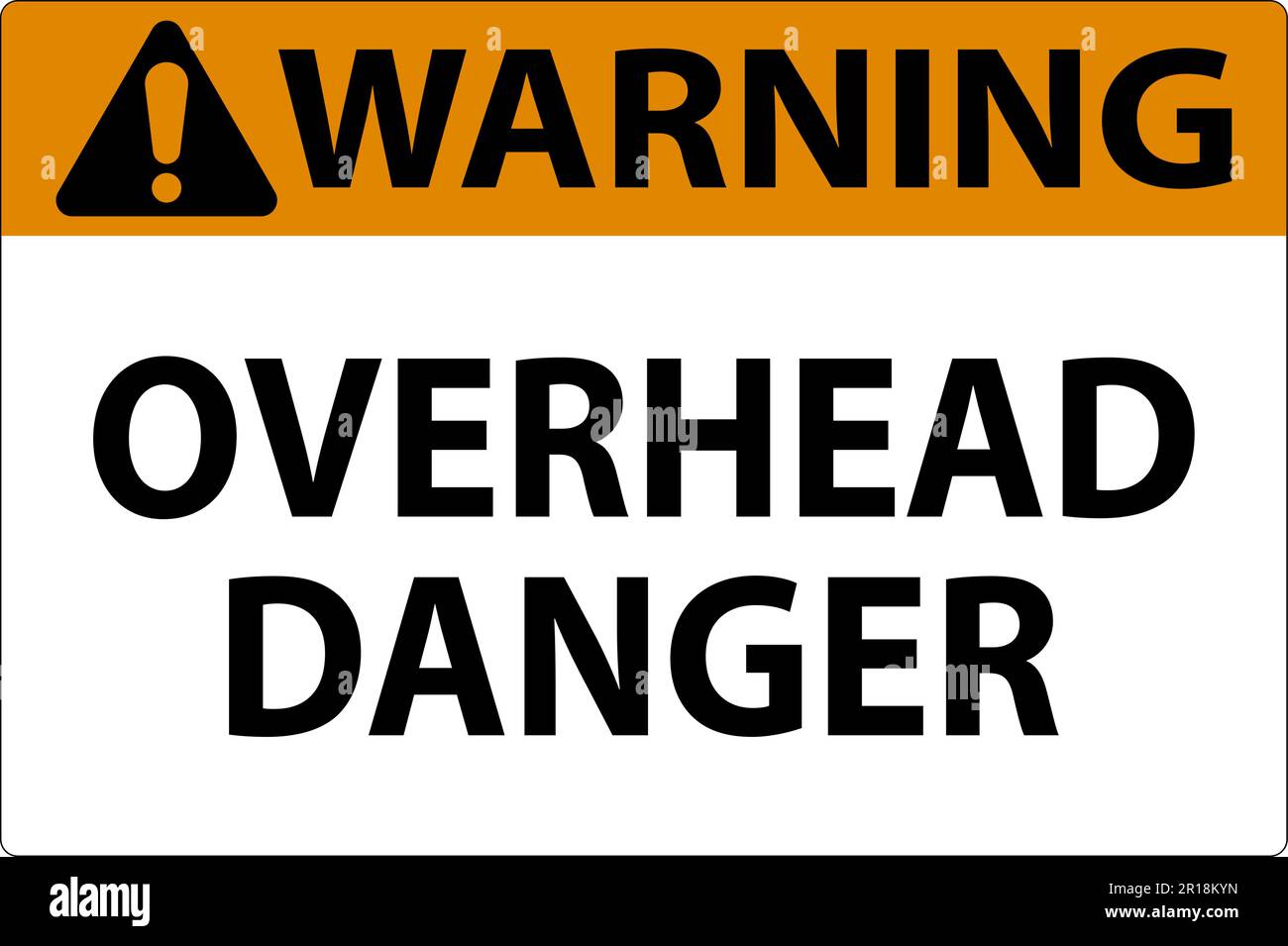 Symbol Warning Sign Overhead Danger Stock Vector Image & Art - Alamy
