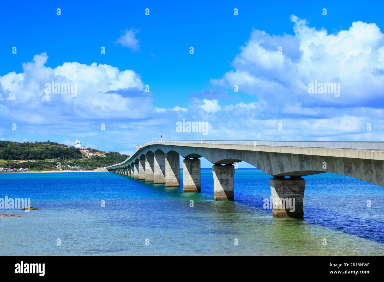 the Okinawa sea seen from Kouri Bridge Stock Photo - Alamy