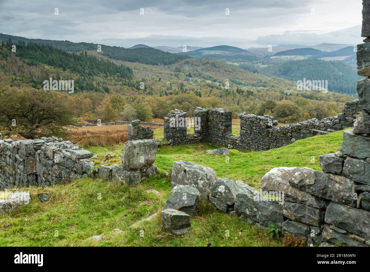 The gold mine at Cefn Coch was in operation between 1862-1866, Gwynedd ...
