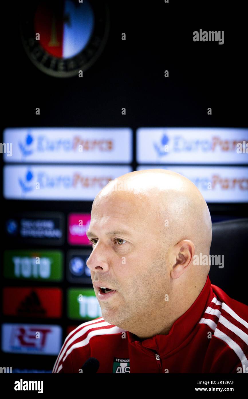ROTTERDAM - Feyenoord coach Arne Slot during a press conference in ...
