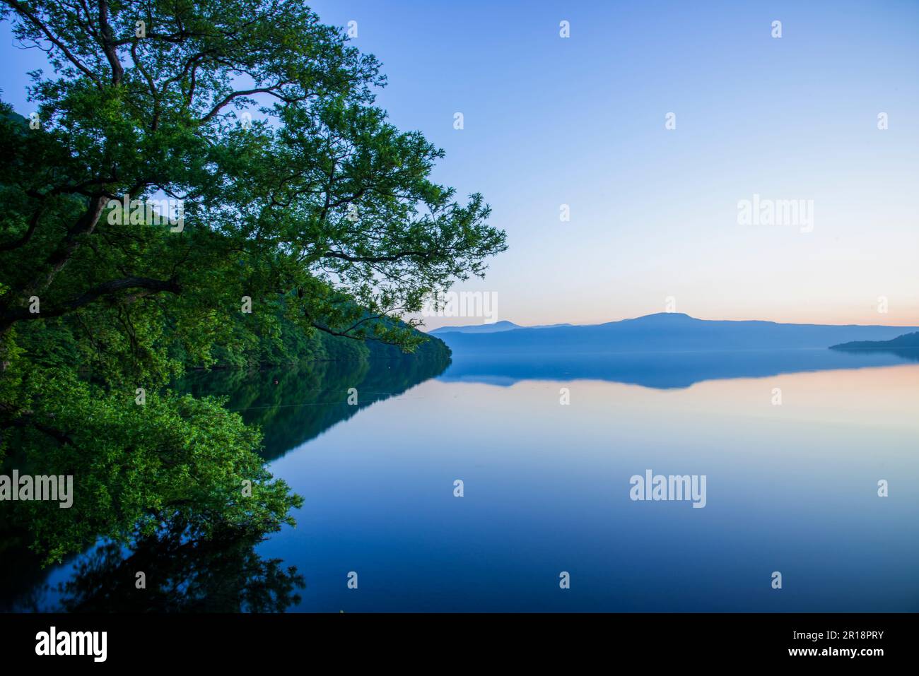 Lake Towada of dawn Stock Photo - Alamy
