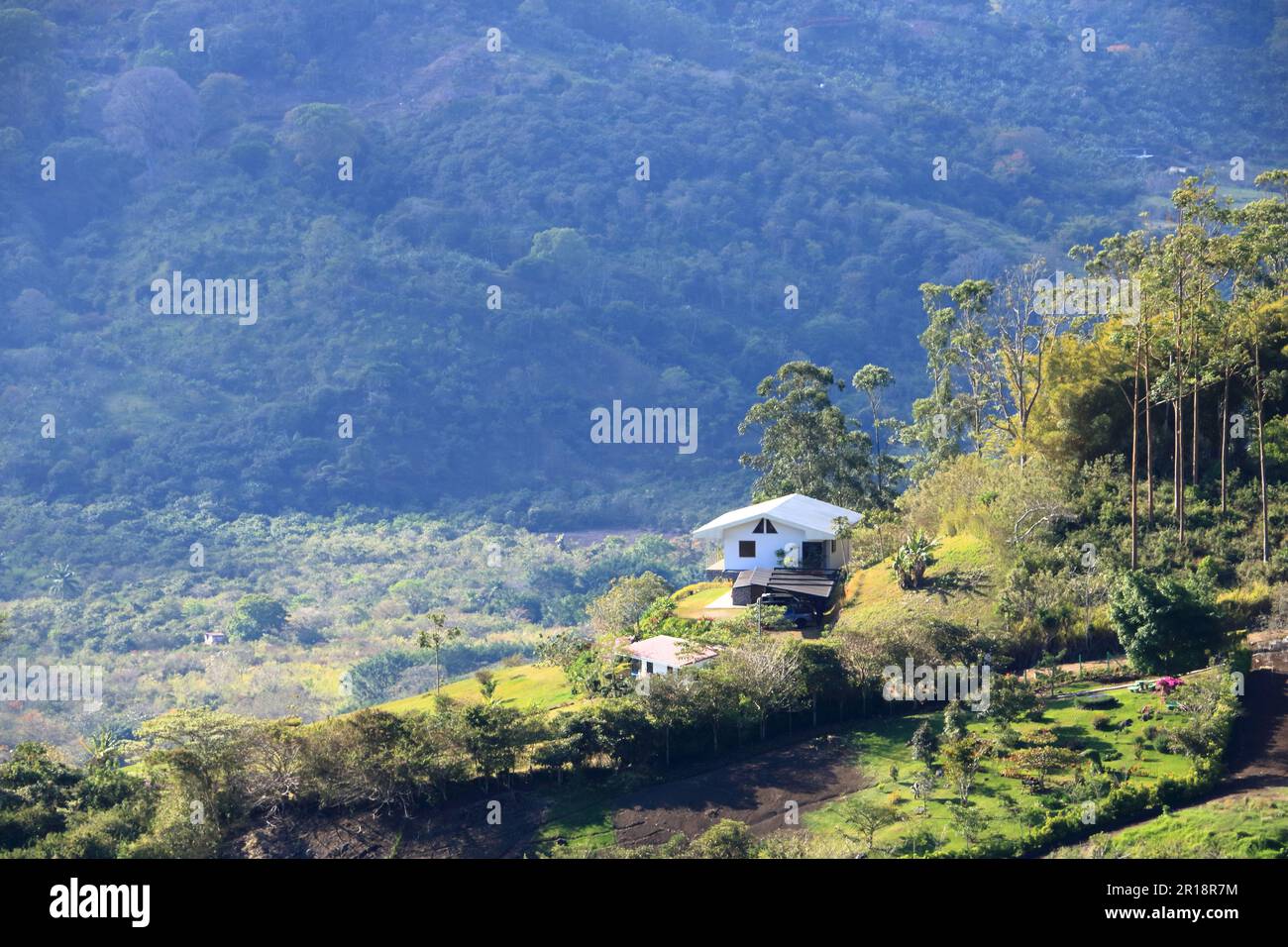 the Landscape near in Paraiso around Orosi Valley near the city of ...