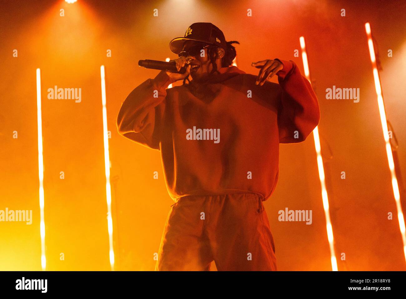 British rapper, singer and actress Little Simz performs live at ...