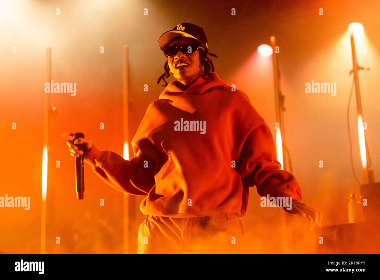 British rapper, singer and actress Little Simz performs live at ...