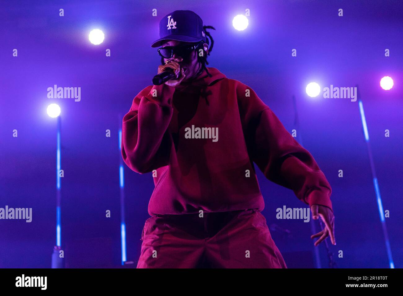 British rapper, singer and actress Little Simz performs live at ...