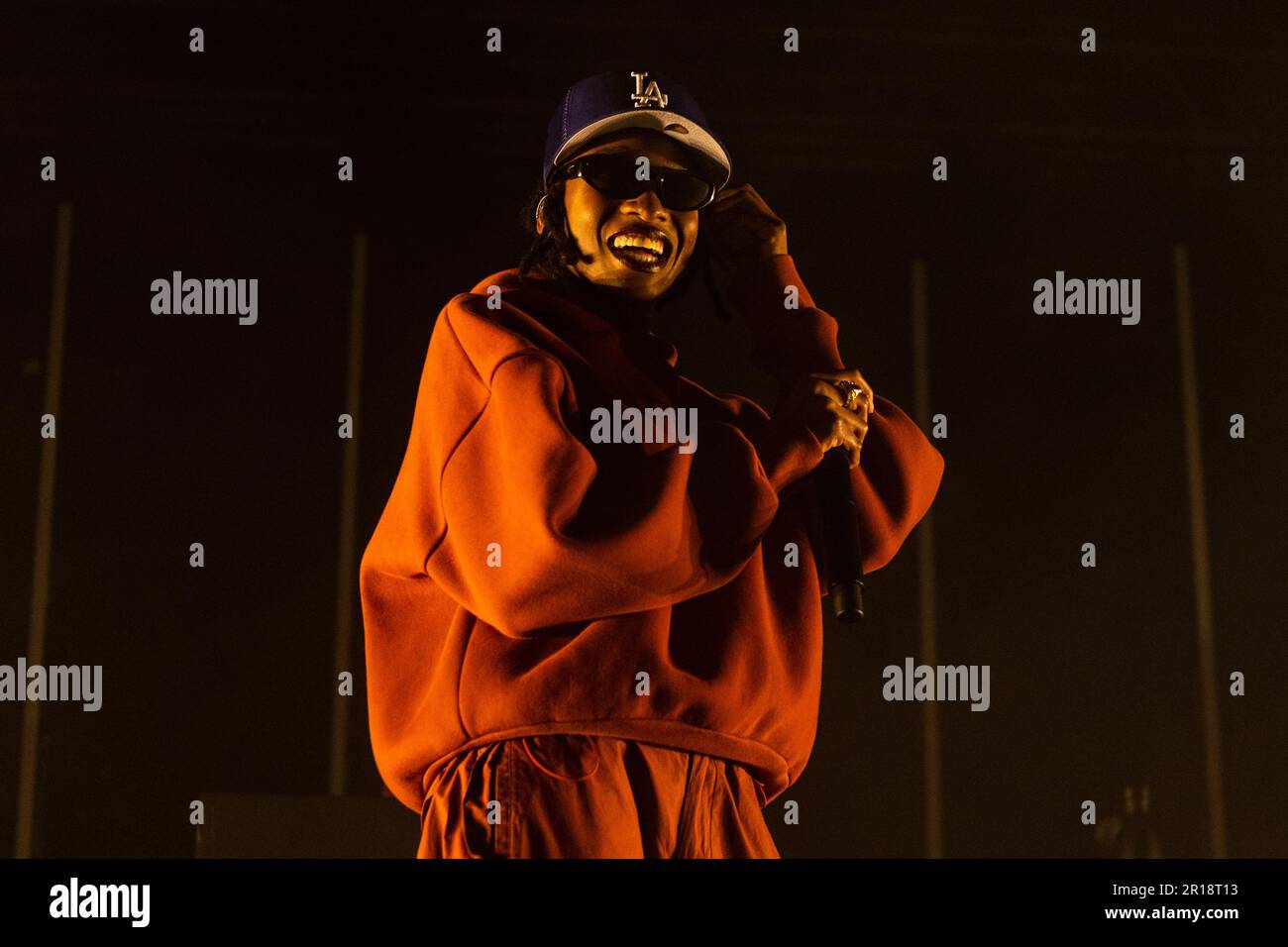 British rapper, singer and actress Little Simz performs live at ...