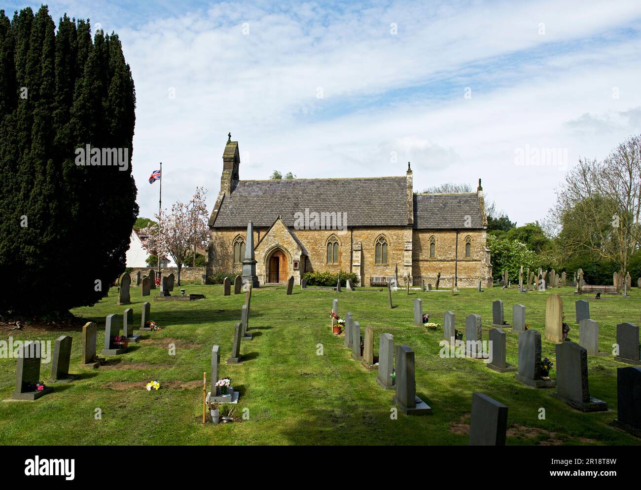 St Anne's Church in the village of Ellerker, East Yorkshire, England UK ...