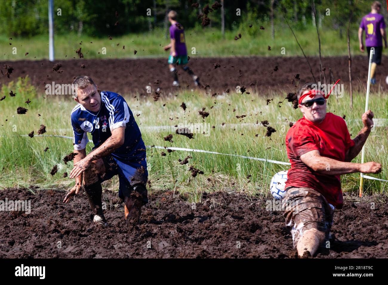 SWAMP SOCCER, FINLAND, 2014: The annual Swamp Soccer World Championship ...