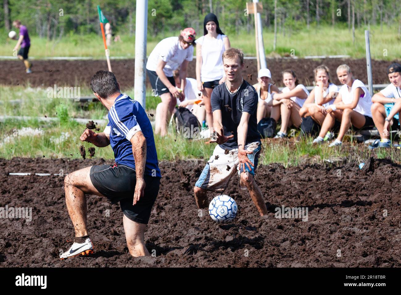 SWAMP SOCCER, FINLAND, 2014: The annual Swamp Soccer World Championship ...
