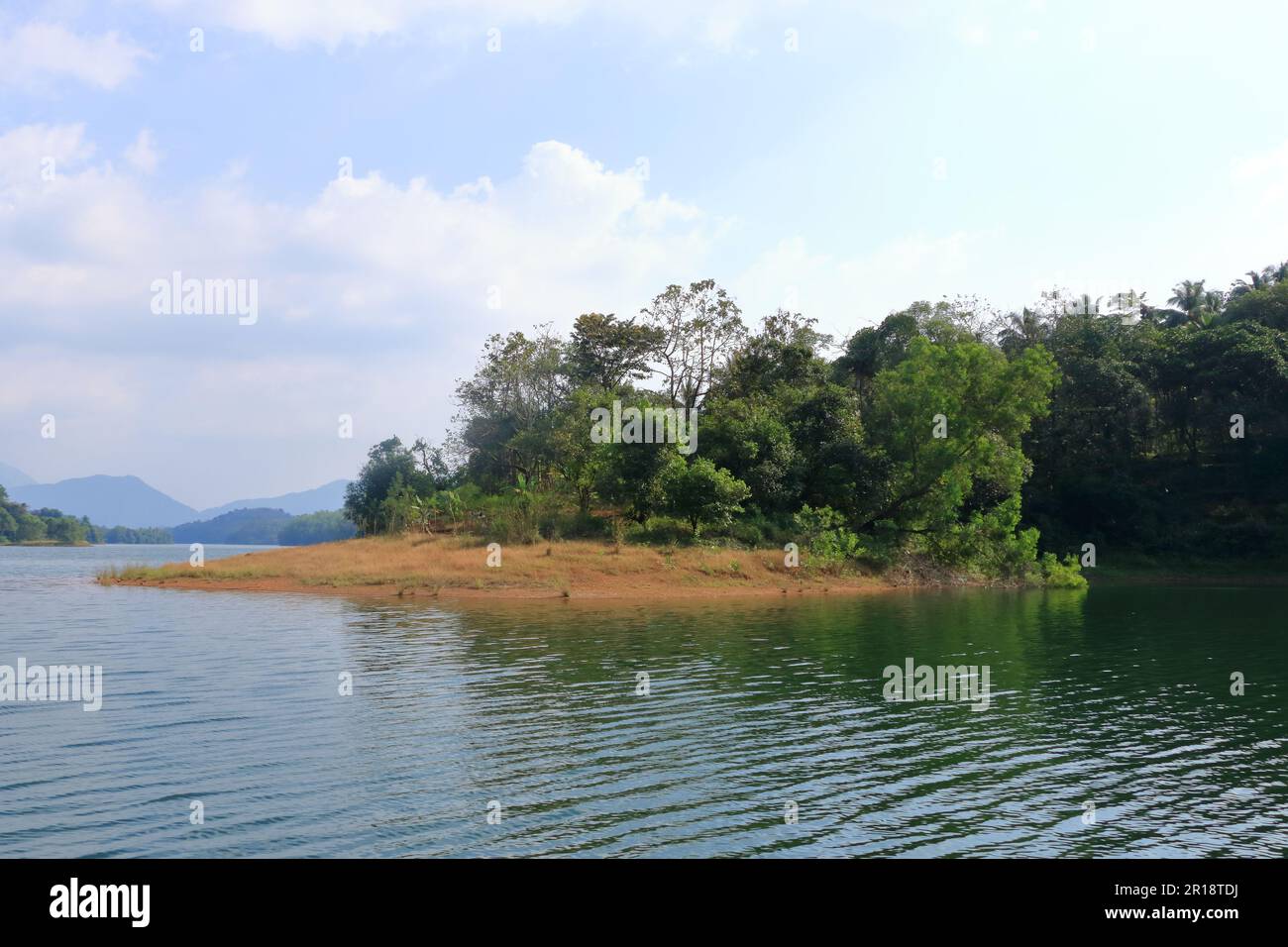 the lake in front of the at peruvannamuzhi (peruvannamoozhi) dam ...