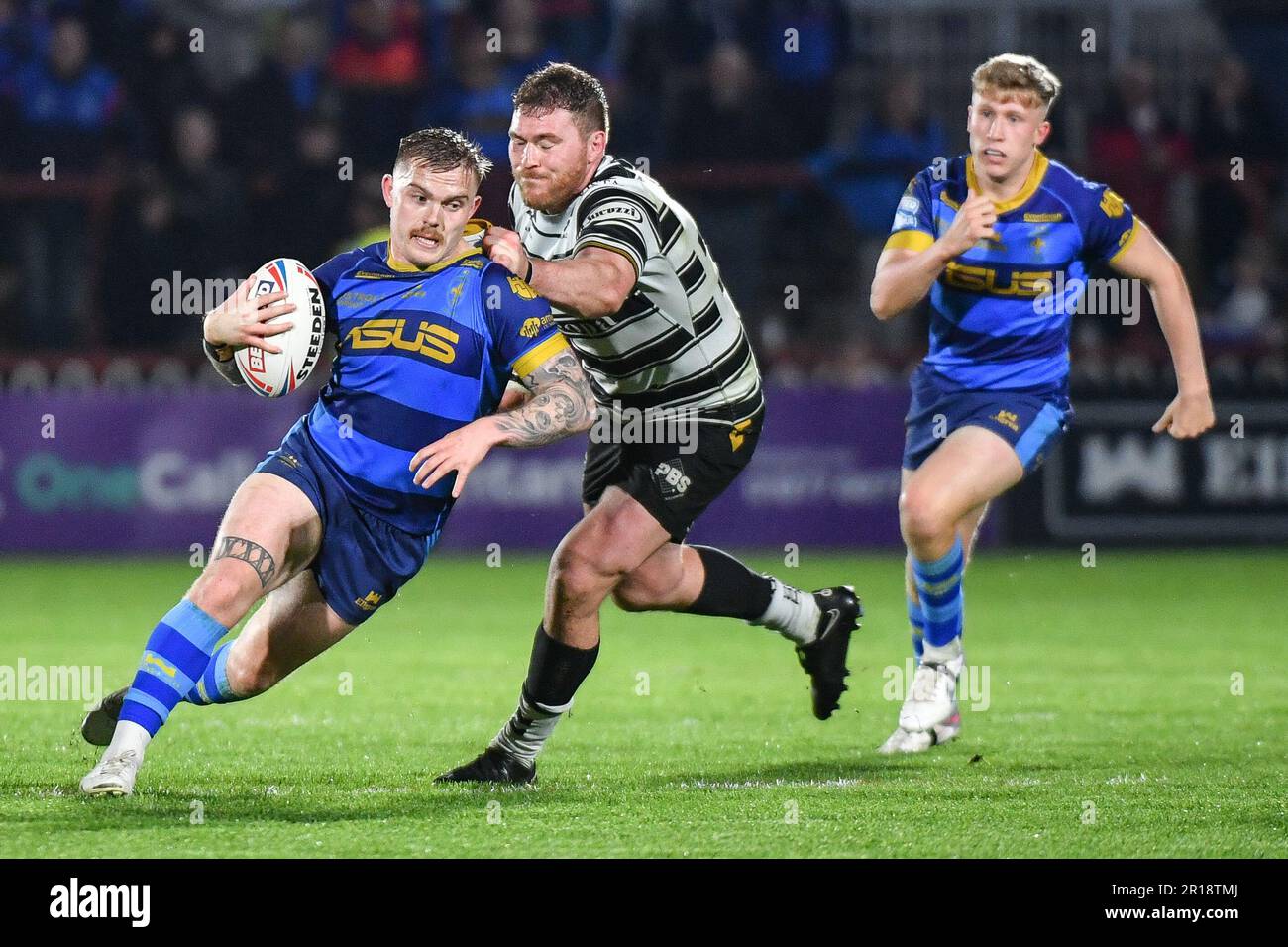 Wakefield, England - 11th May 2023 - Scott Taylor of Hull FC tackles ...