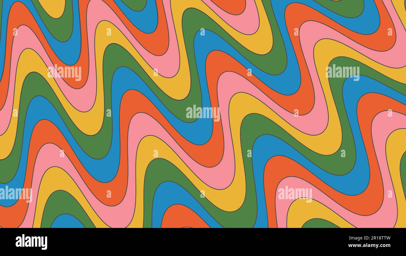 Waves aesthetic wallpaper Stock Vector Images - Alamy