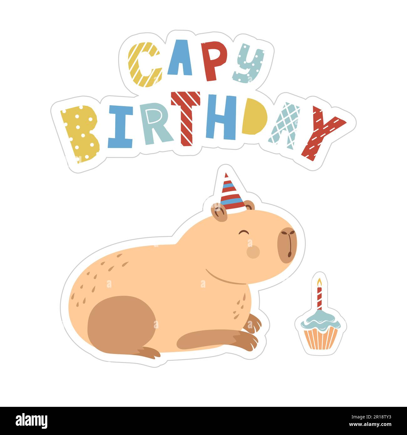 Cartoon capybara Cut Out Stock Images & Pictures - Alamy