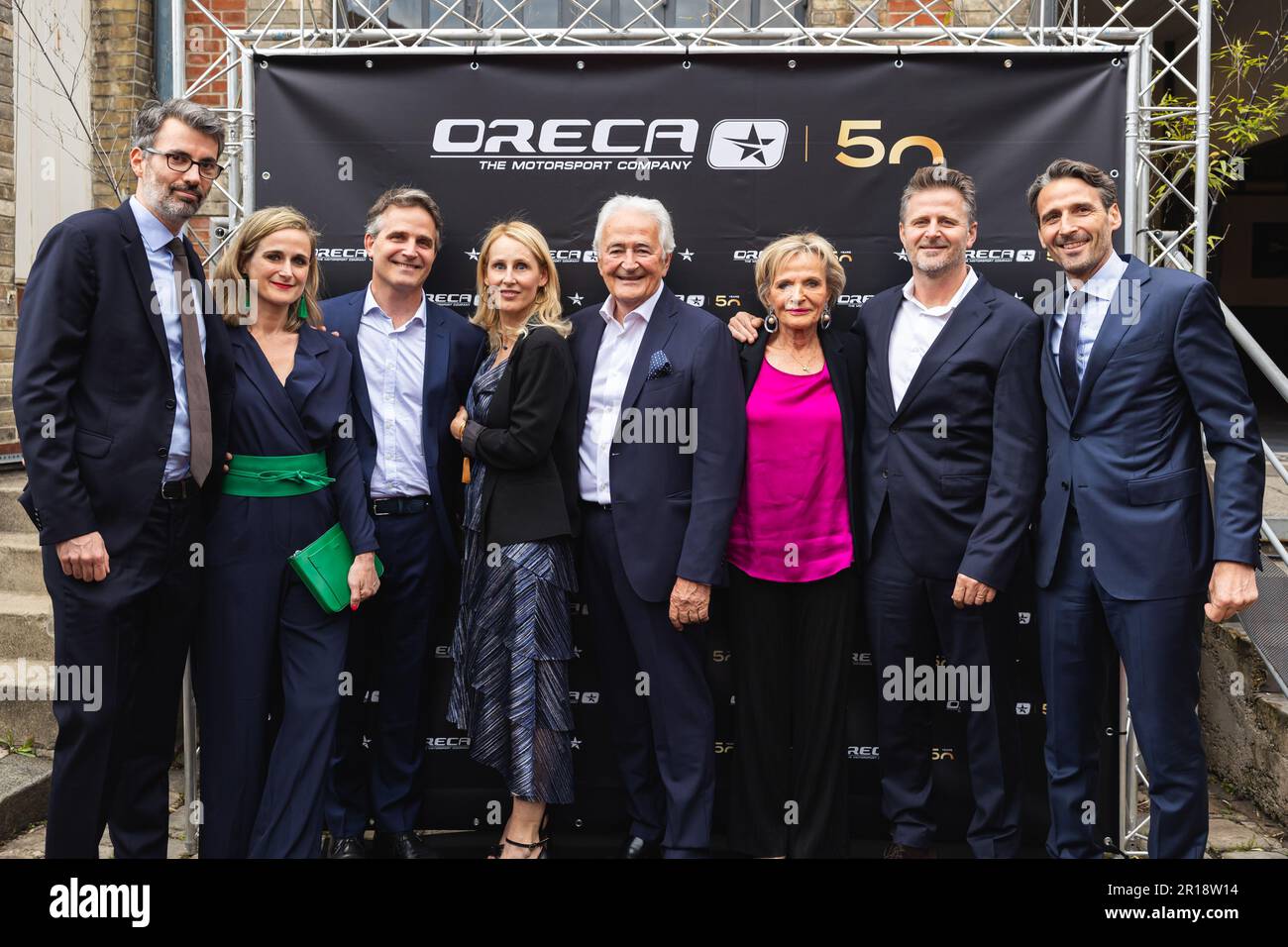 Hughes de Chaunac, portrait with his family, wife Sylvie, sons Raphael ...
